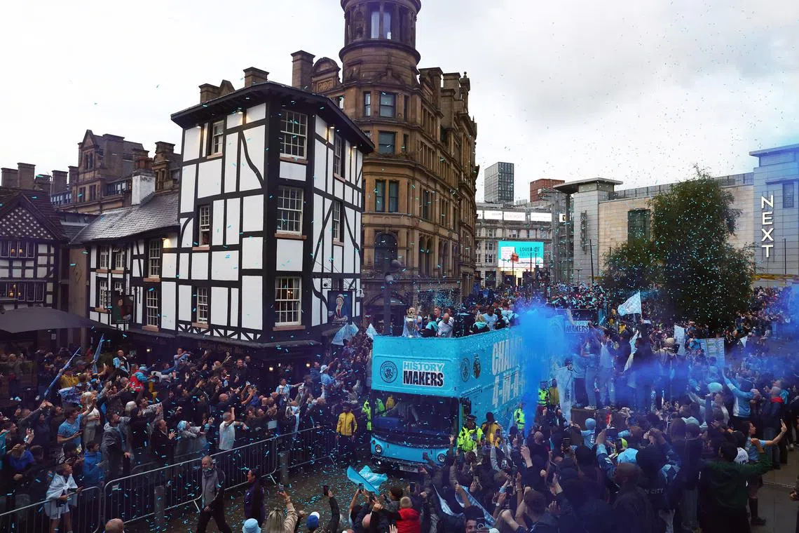 Pep Guardiola vows FA Cup revenge as Manchester City celebrate title ...