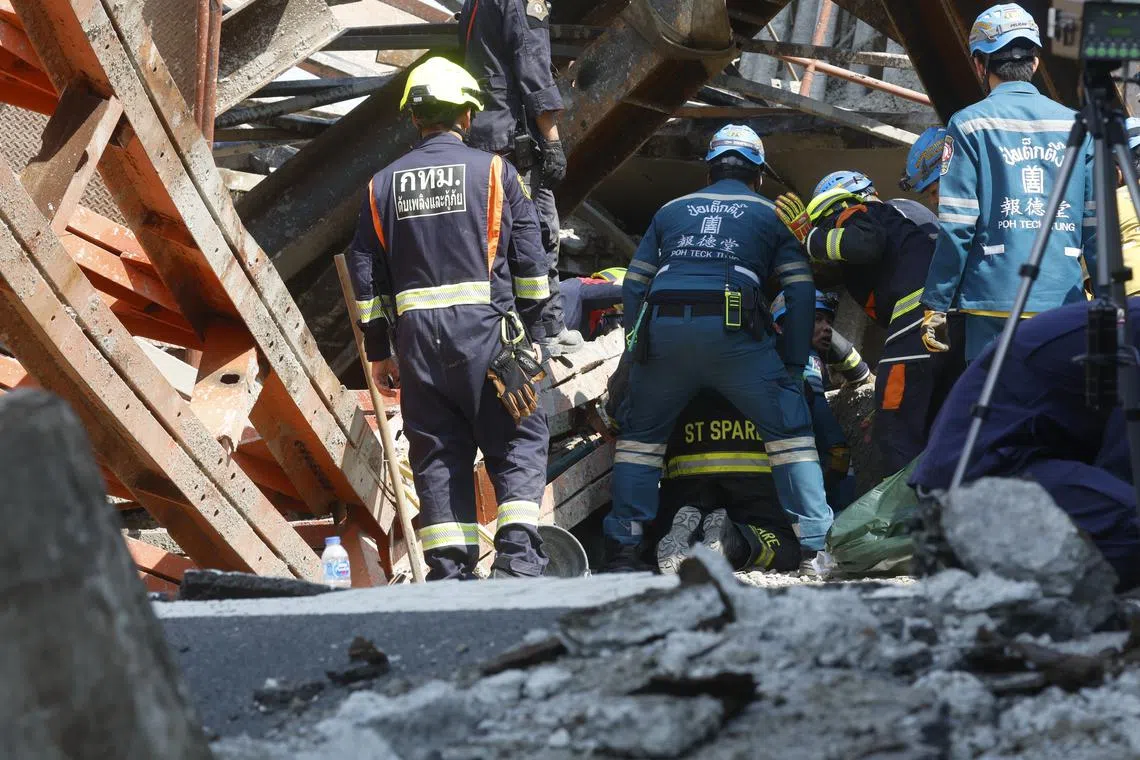 At least 5 dead after bridge under construction in Bangkok collapses ...