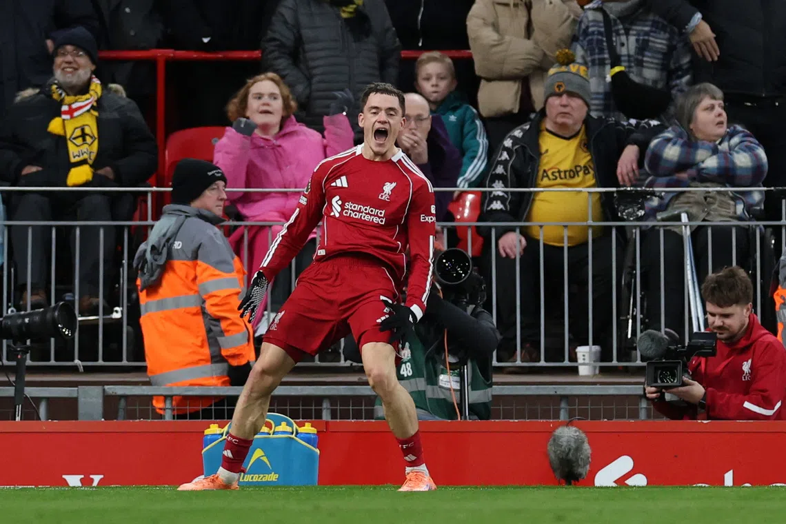 Liverpool's Wirtz will score many more after Wolves winner, says Slot ...