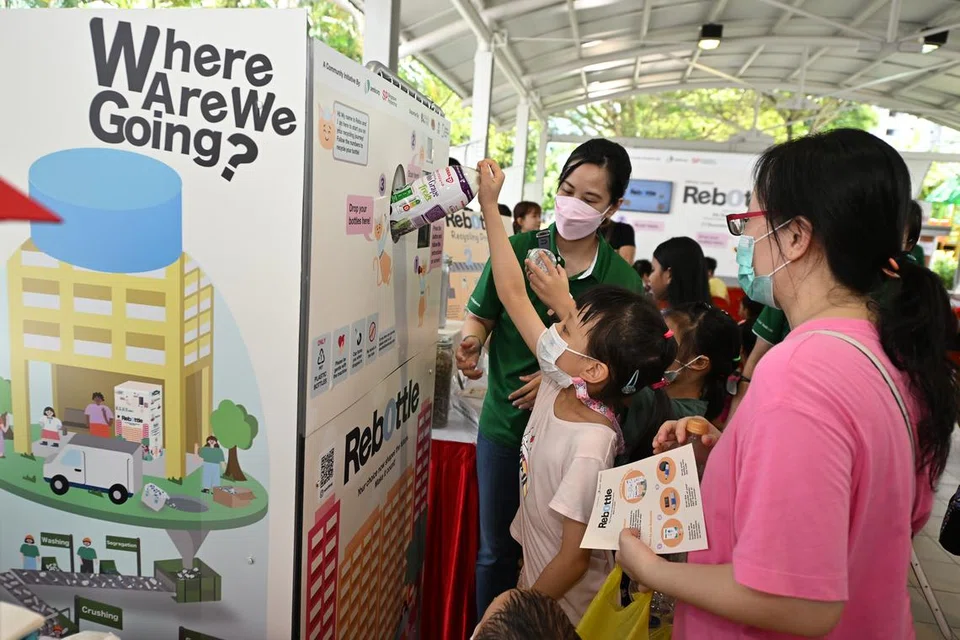 Punggol residents can put unwashed PET bottles for collection under ...