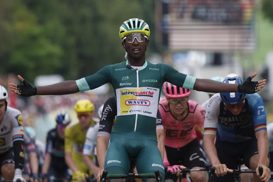 Eritrea's Biniam Girmay wins again, as Tadej Pogacar retains Tour lead ...