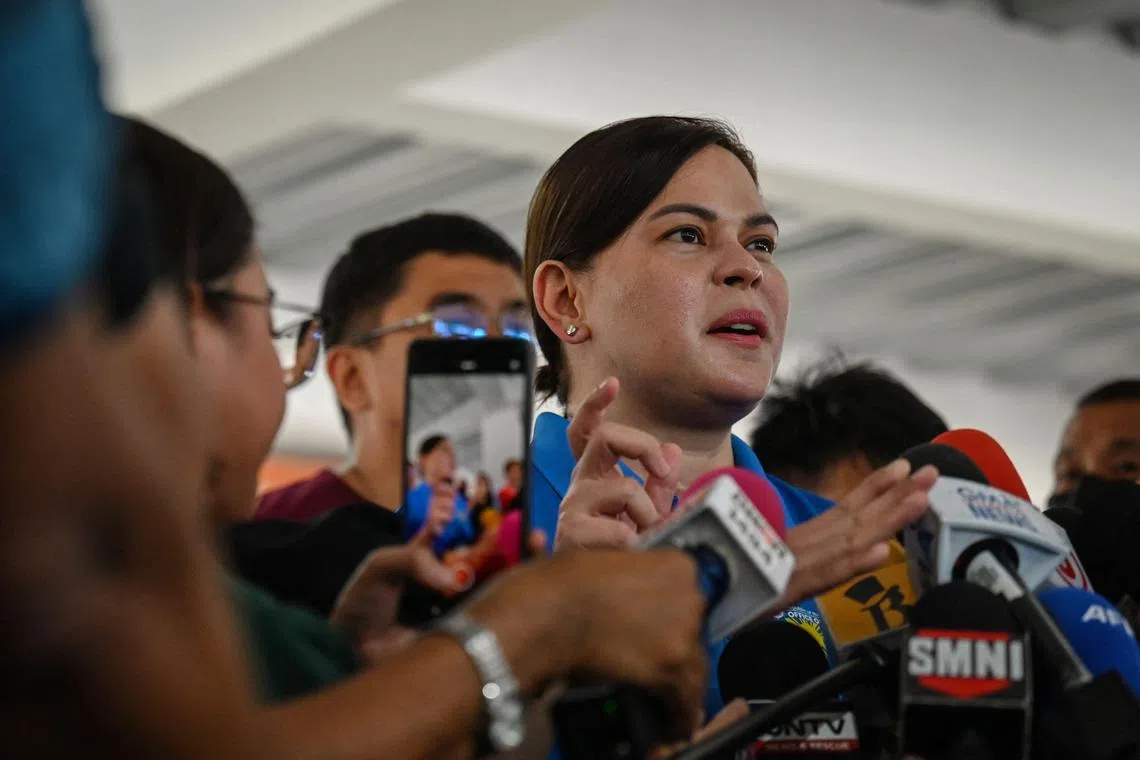 Philippines delays V-P Duterte questioning over Marcos comments | The ...