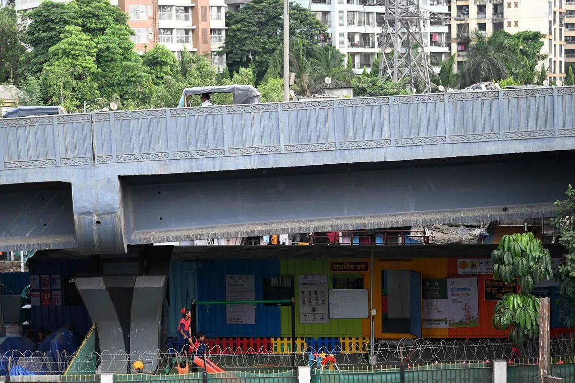 India flyover school offers lifeline to street children | The Straits Times