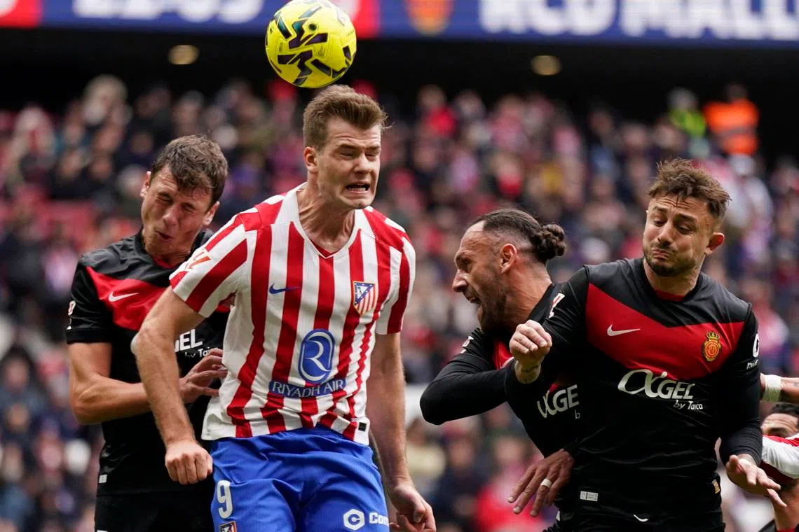 Atletico ease past Mallorca to climb to third in LaLiga | The Straits Times