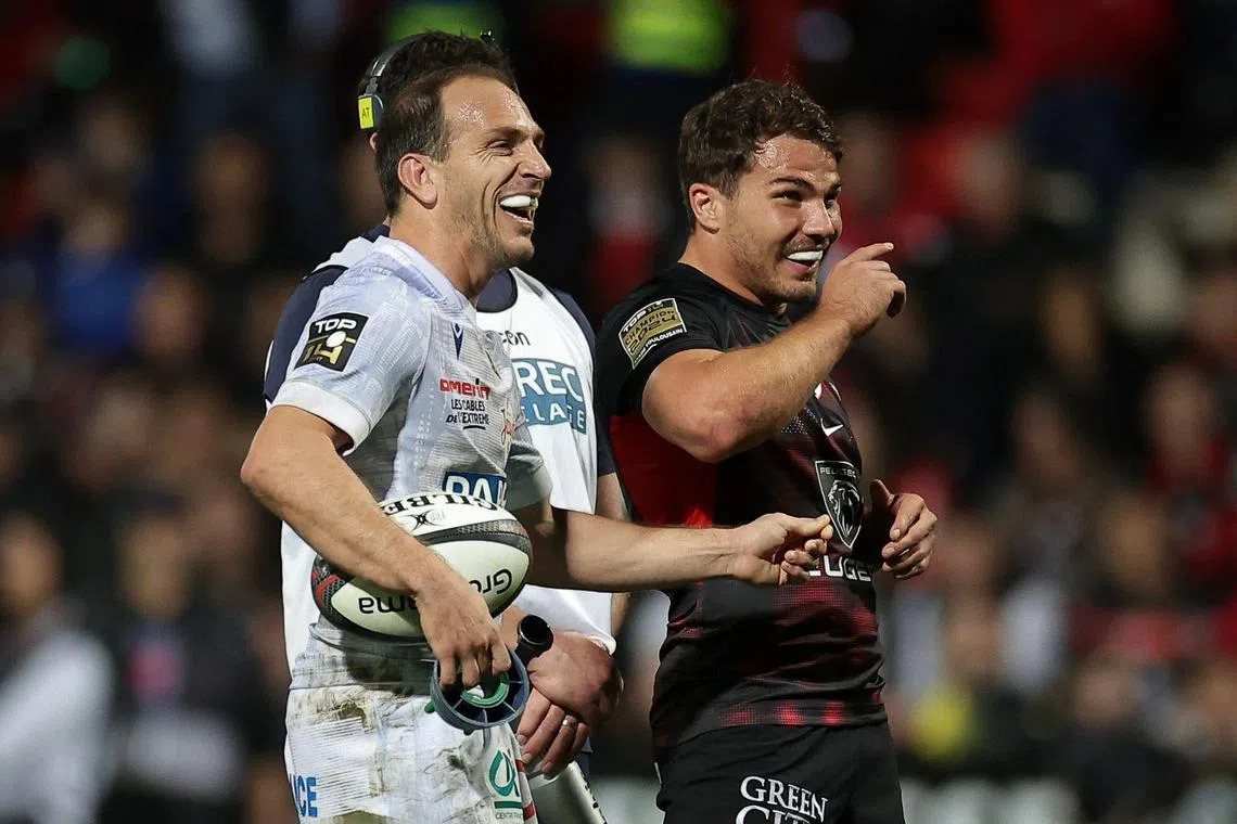 French rugby star Antoine Dupont scores quick-fire hat-trick on ...