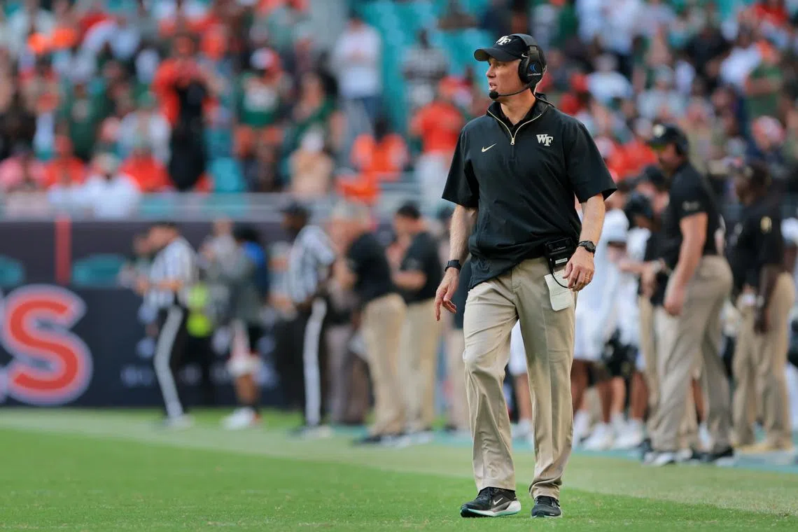 Wake Forest coach Dave Clawson steps down | The Straits Times