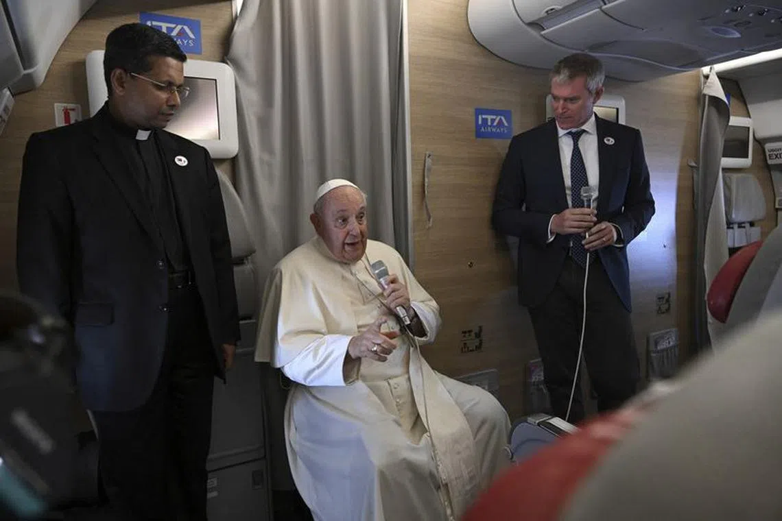 Pope acknowledges his Russia comments were badly phrased | The Straits ...
