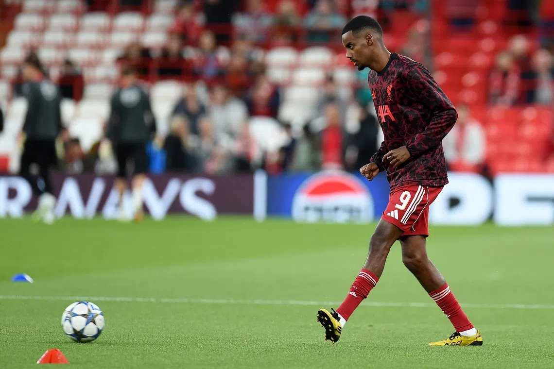 Isak to make Liverpool debut against Athletico Madrid | The Straits Times