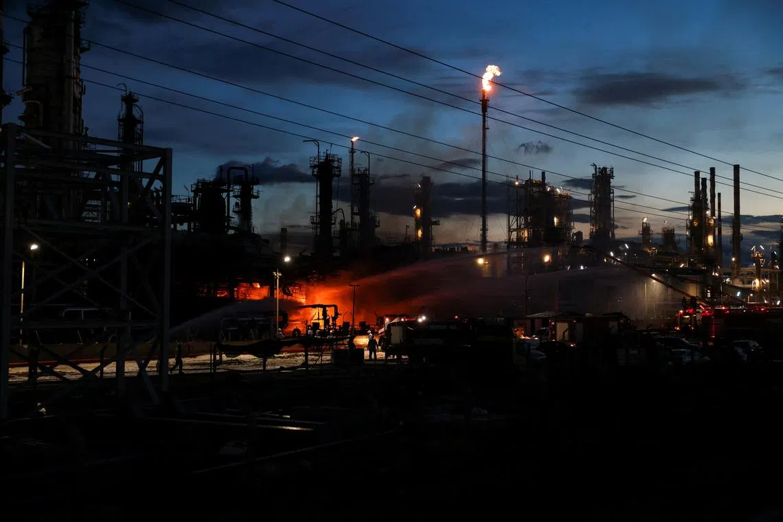 Three slightly injured in fire inside Greek oil refinery near Athens ...