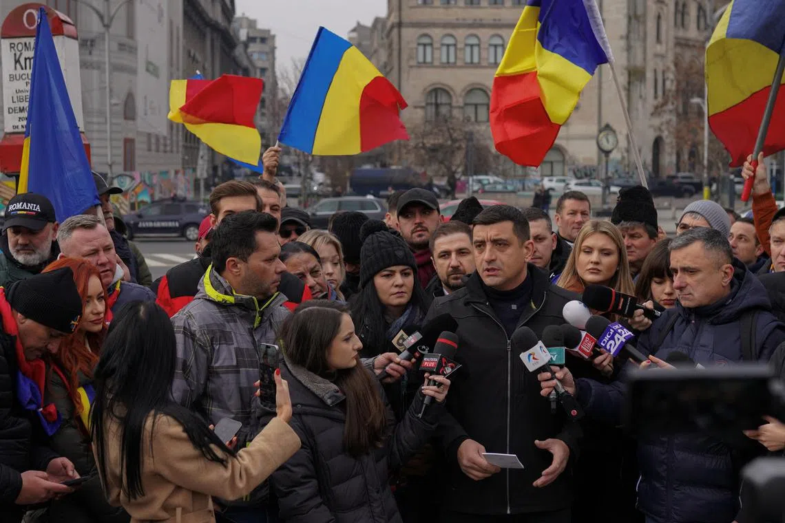 Romanian protesters demand cancelled presidential election should go ...