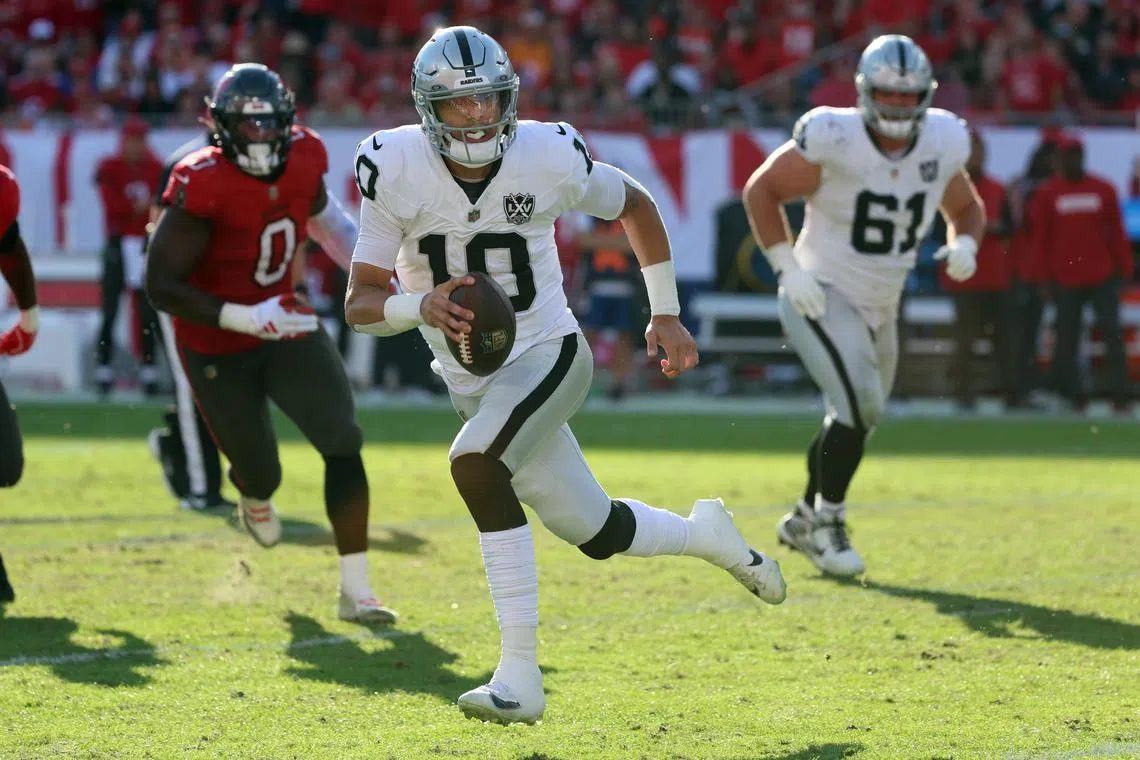 Raiders (2-11) hand QB1 to Desmond Ridder with Falcons up next | The ...