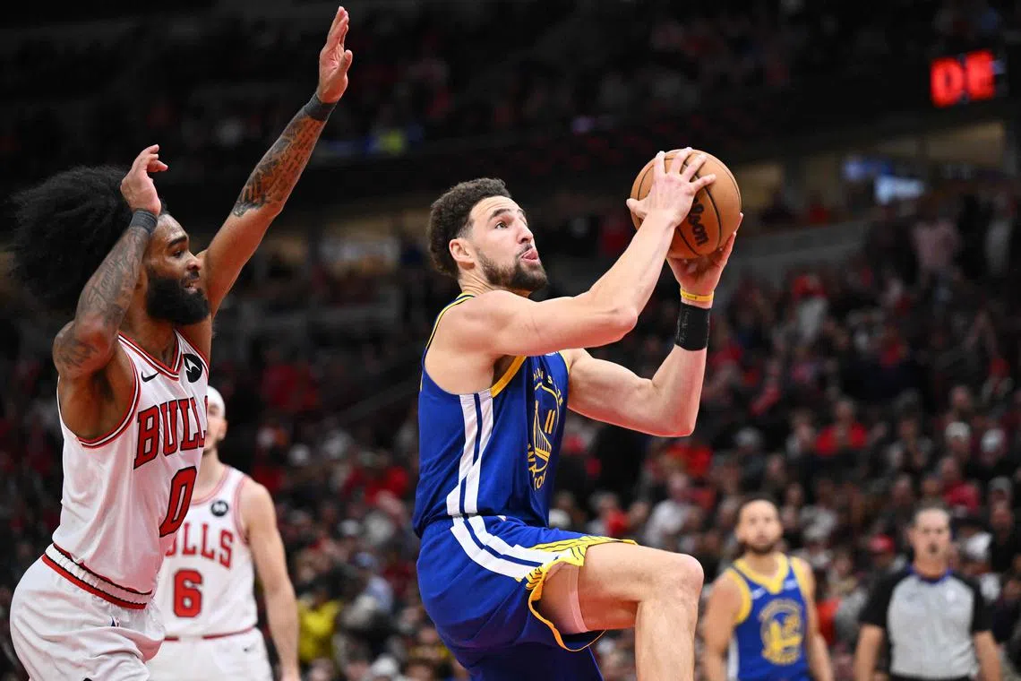 Golden State Warriors rally to beat Chicago Bulls, San Antonio Spurs rout Charlotte Hornets in ...