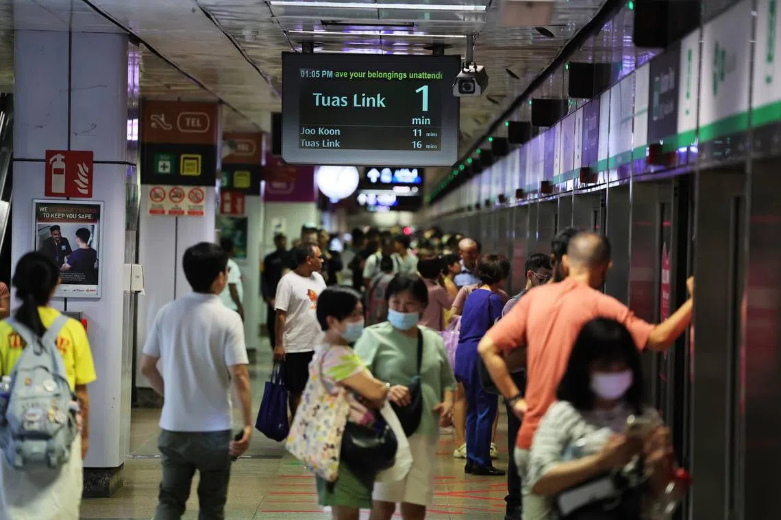 EWL services resume after delays caused by stalled train near Tiong ...