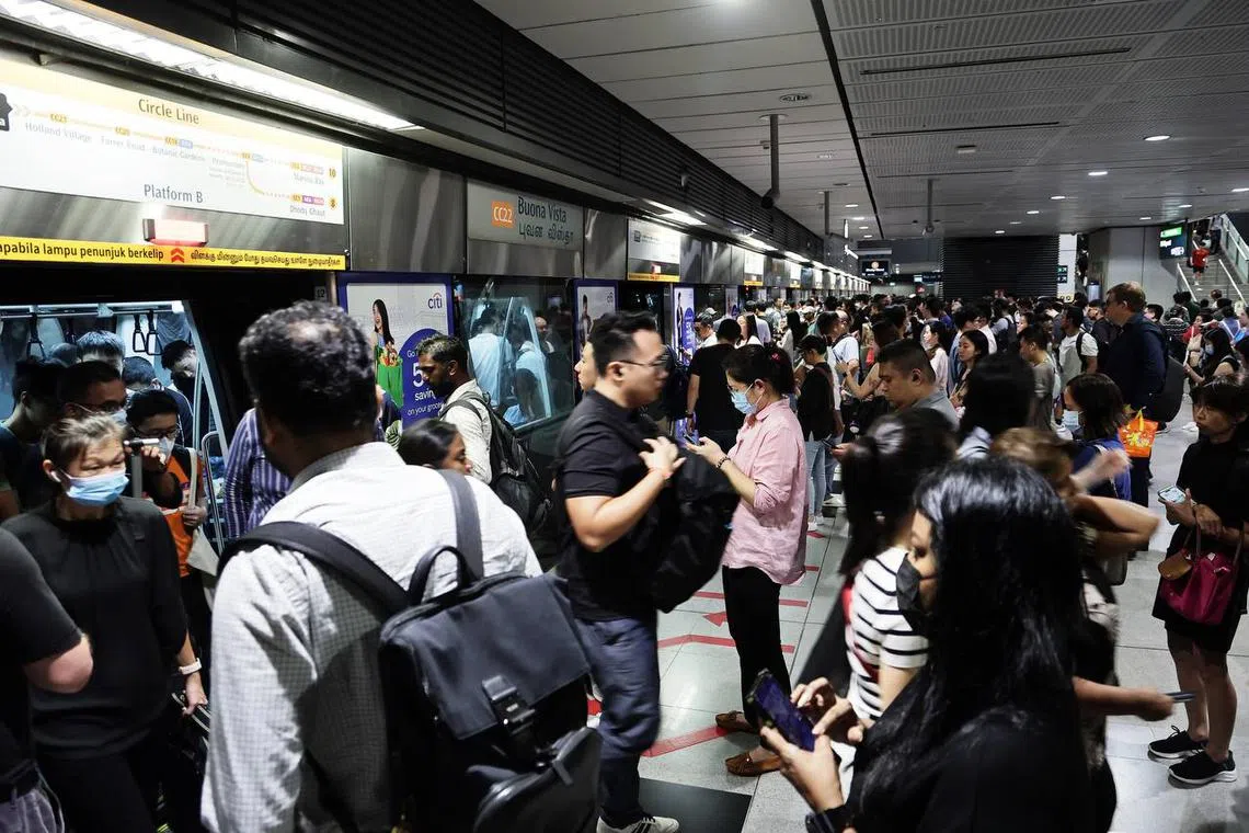 MRT service resumes on Circle Line after power fault causes delay for ...