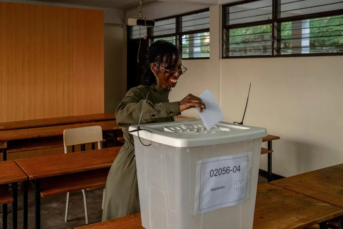 Rwandans vote 'smoothly' in election; Kagame in early lead | The ...