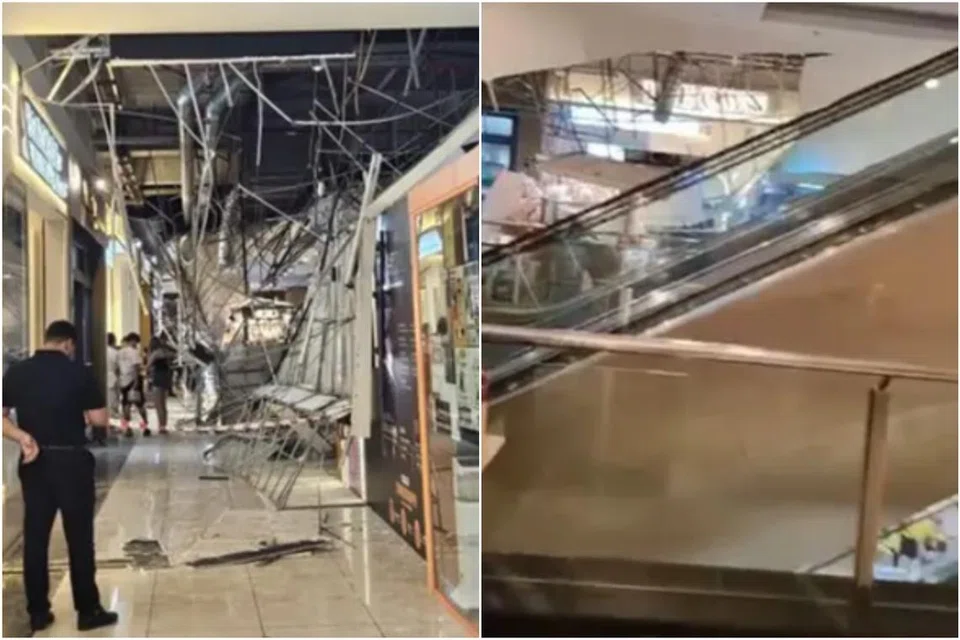 Shop owners voice concern after ceiling collapse at JB’s KSL City Mall | The Straits Times