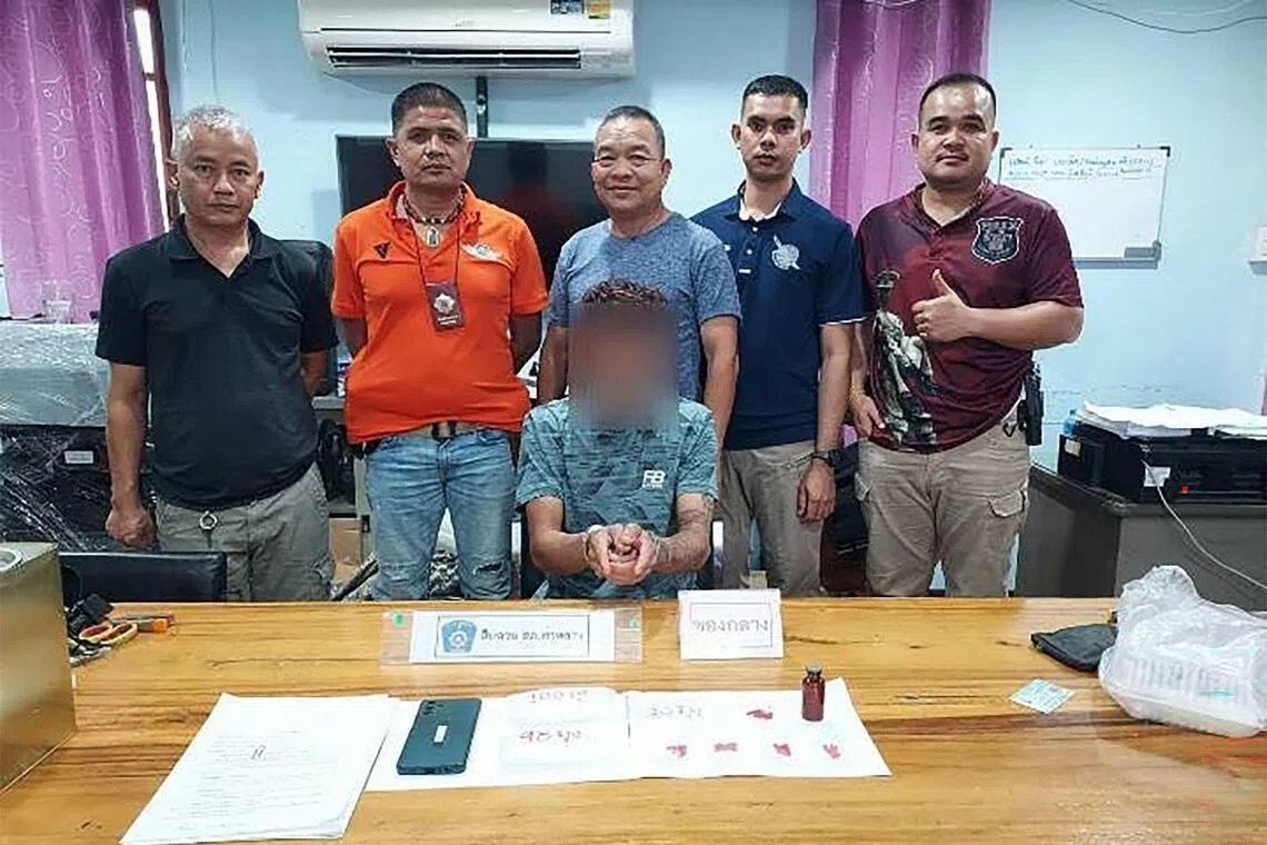Thai cop says viral image of policemen in dresses is fake | The Straits ...
