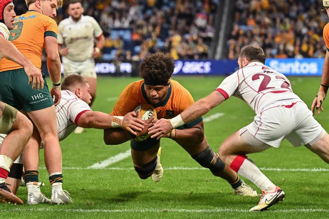 Wallabies edge Georgia to continue rugby win streak | The Straits Times