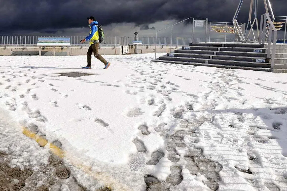 Sapporo sees season’s first snowfall; 22 days earlier than in 2023 ...