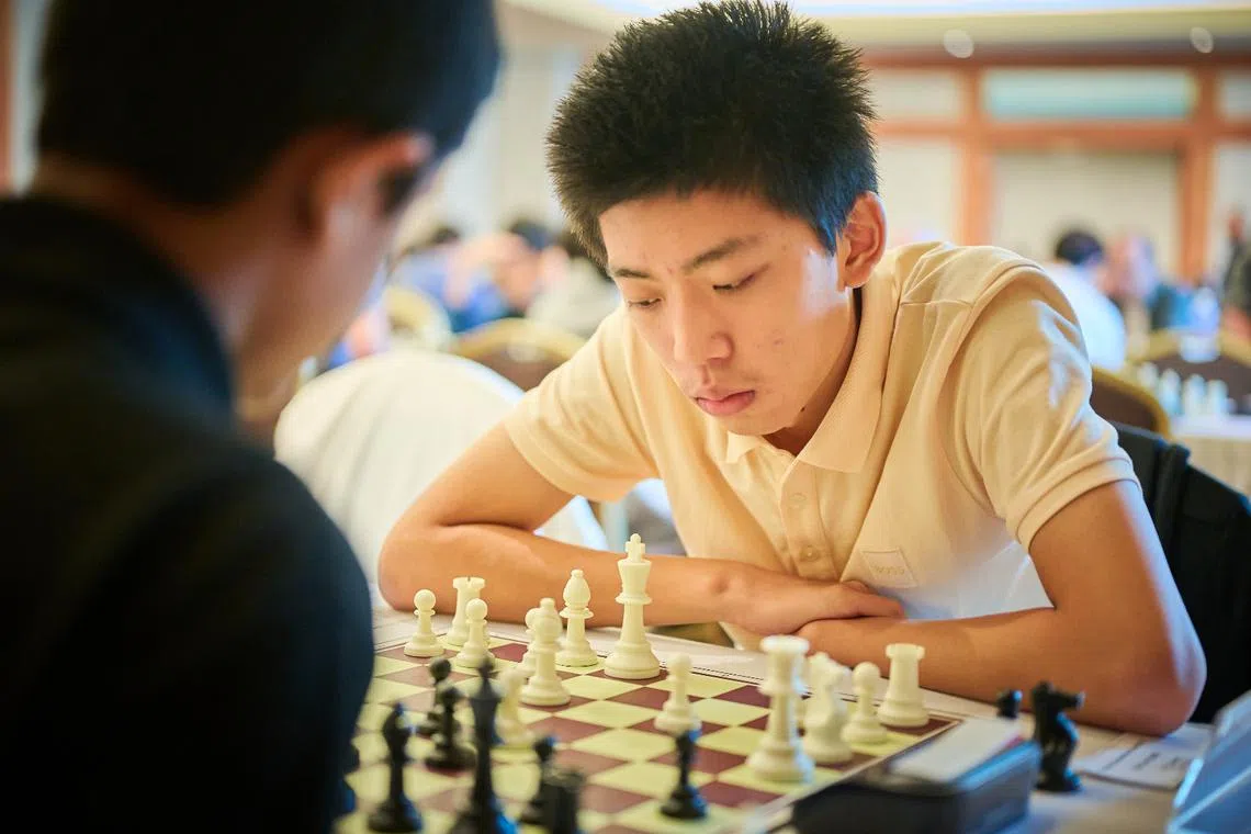 Yu Bei Hao, 15, wins his group at the Singapore International Chess Open after meteoric rise ...