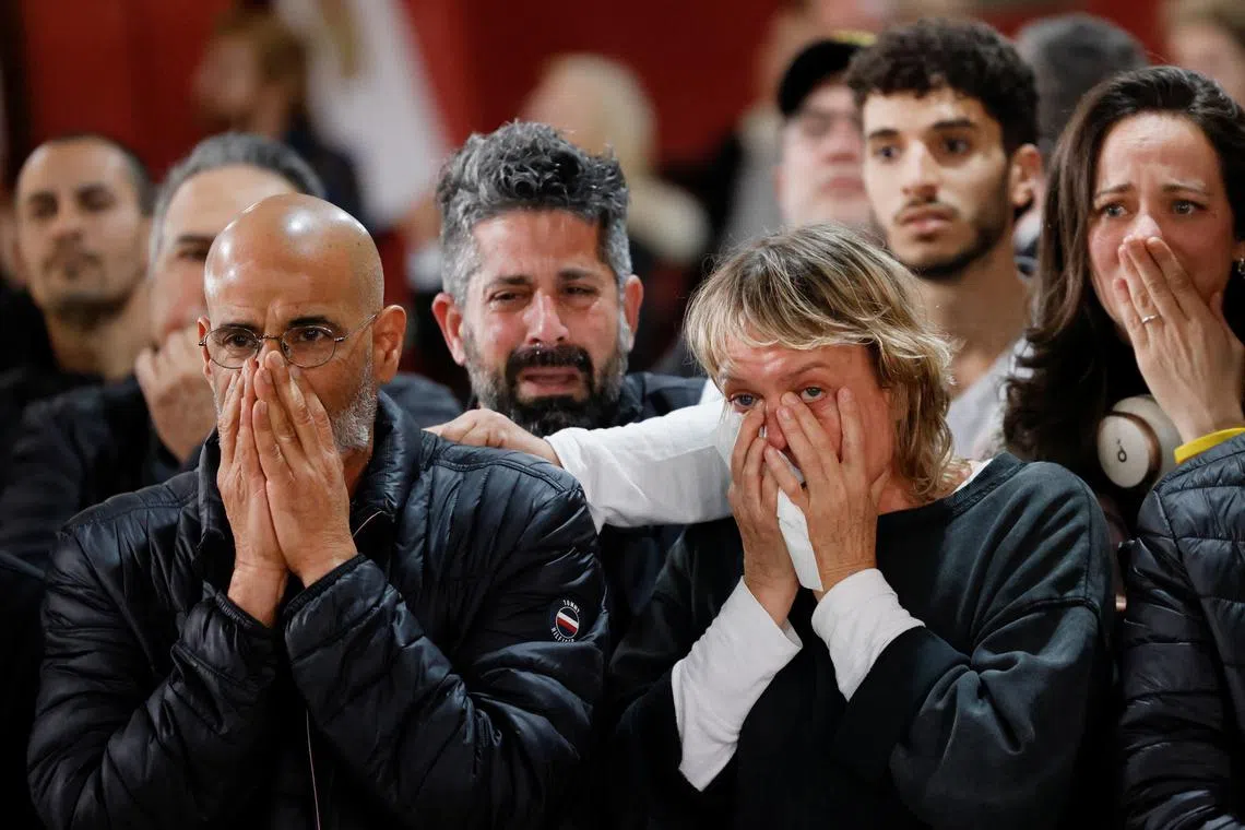 Hamas frees three hostages, whose frail condition shocks Israelis | The ...