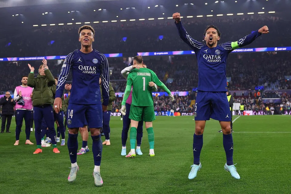 Paris Saint-Germain survive Aston Villa onslaught to reach Champions ...