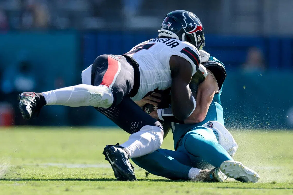 Texans LB Azeez Al-Shaair apologizes for hit; suspension likely | The ...