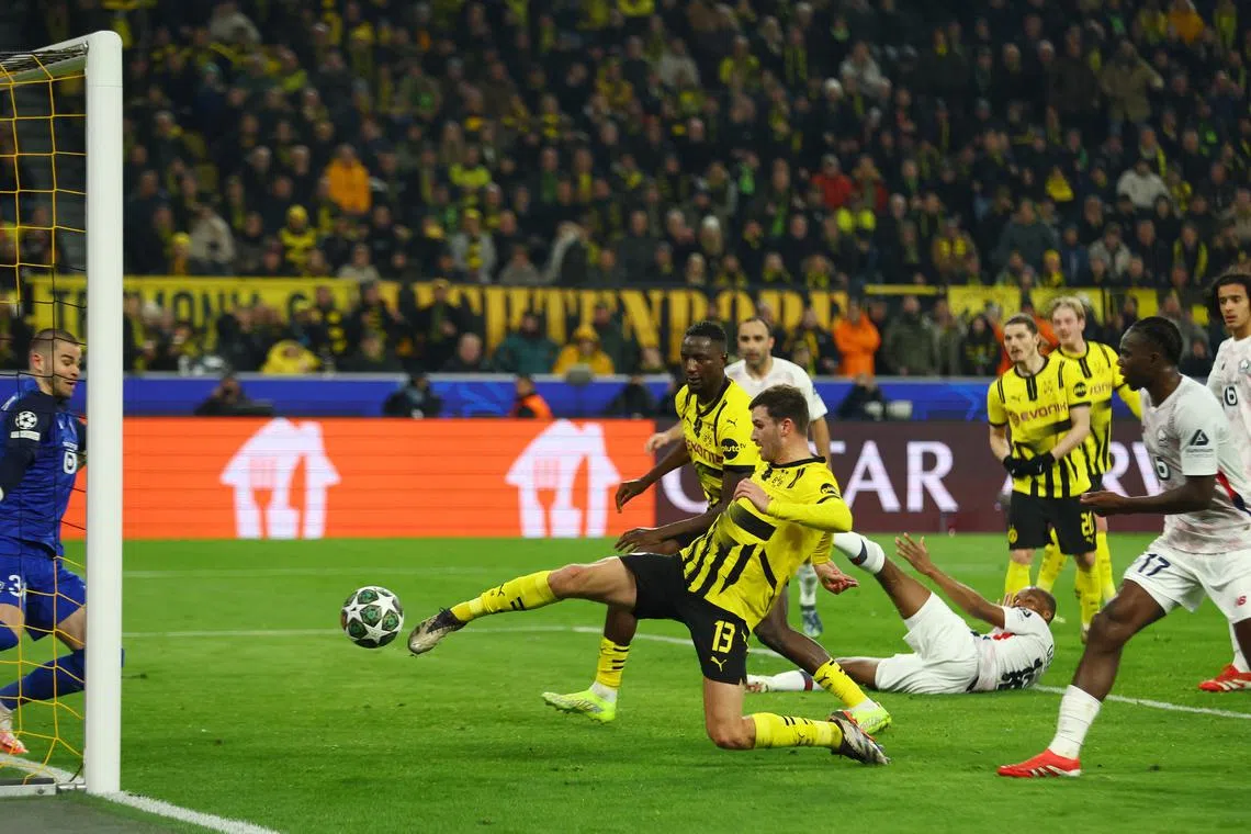 Lille claim 1-1 draw at Dortmund in Champions League first leg | The ...