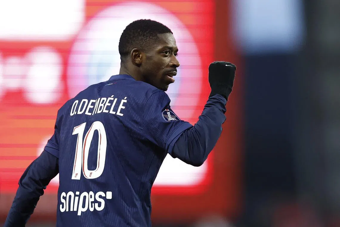 Dembele's second hat-trick of the week helps PSG win 5-2 at Brest | The ...