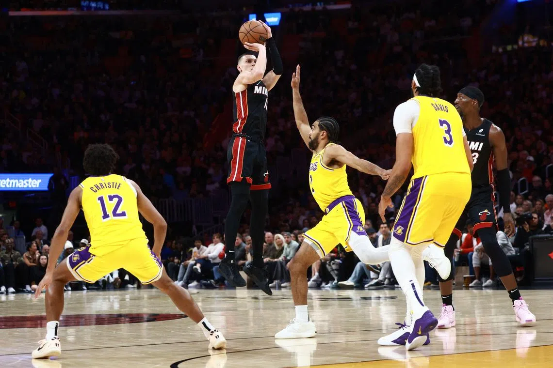 Tyler Herro scores 31 points as Miami Heat embarrass Los Angeles Lakers ...
