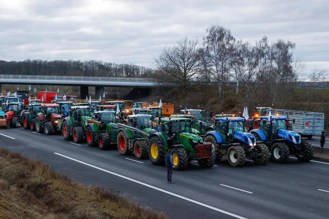 French farmers to resume nationwide protests next month | The Straits Times