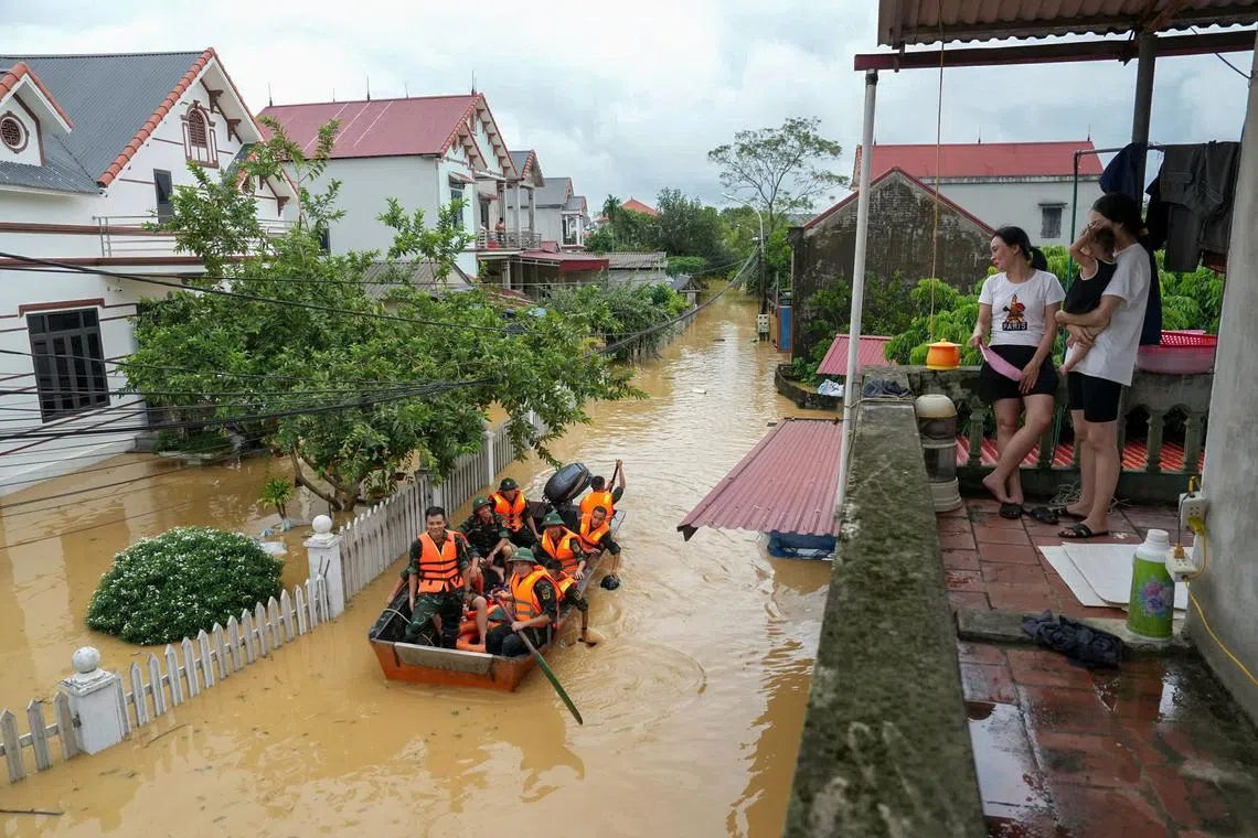 Hanoi flooded as Typhoon Yagi leaves 179 dead | The Straits Times