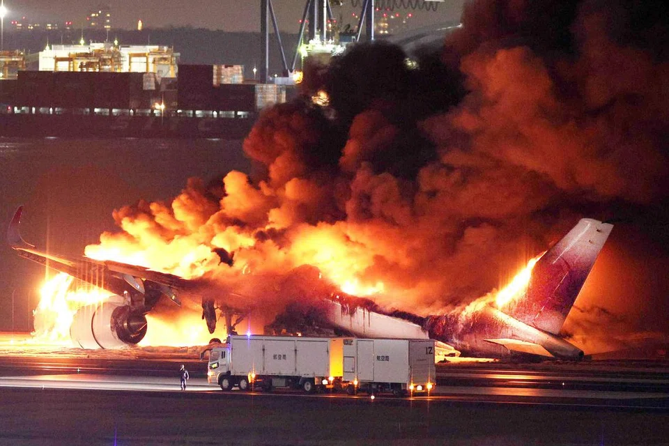 Japan runway crash marks test of how new carbon jets cope in a disaster ...
