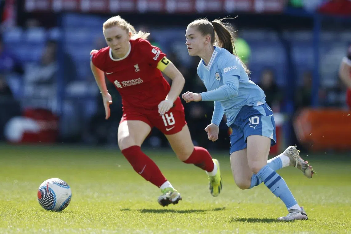 Man City hammer Liverpool 4-1 to go top of WSL | The Straits Times
