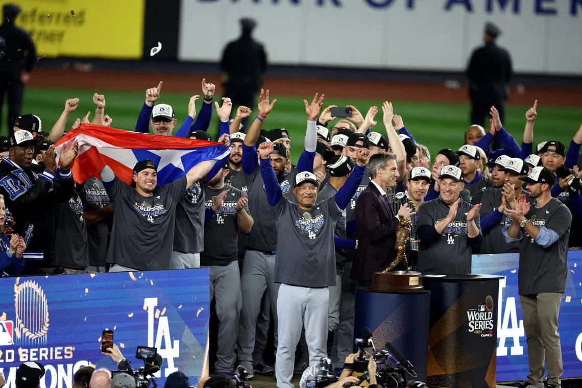 Dodgers beat Yankees in wild World Series finale | The Straits Times