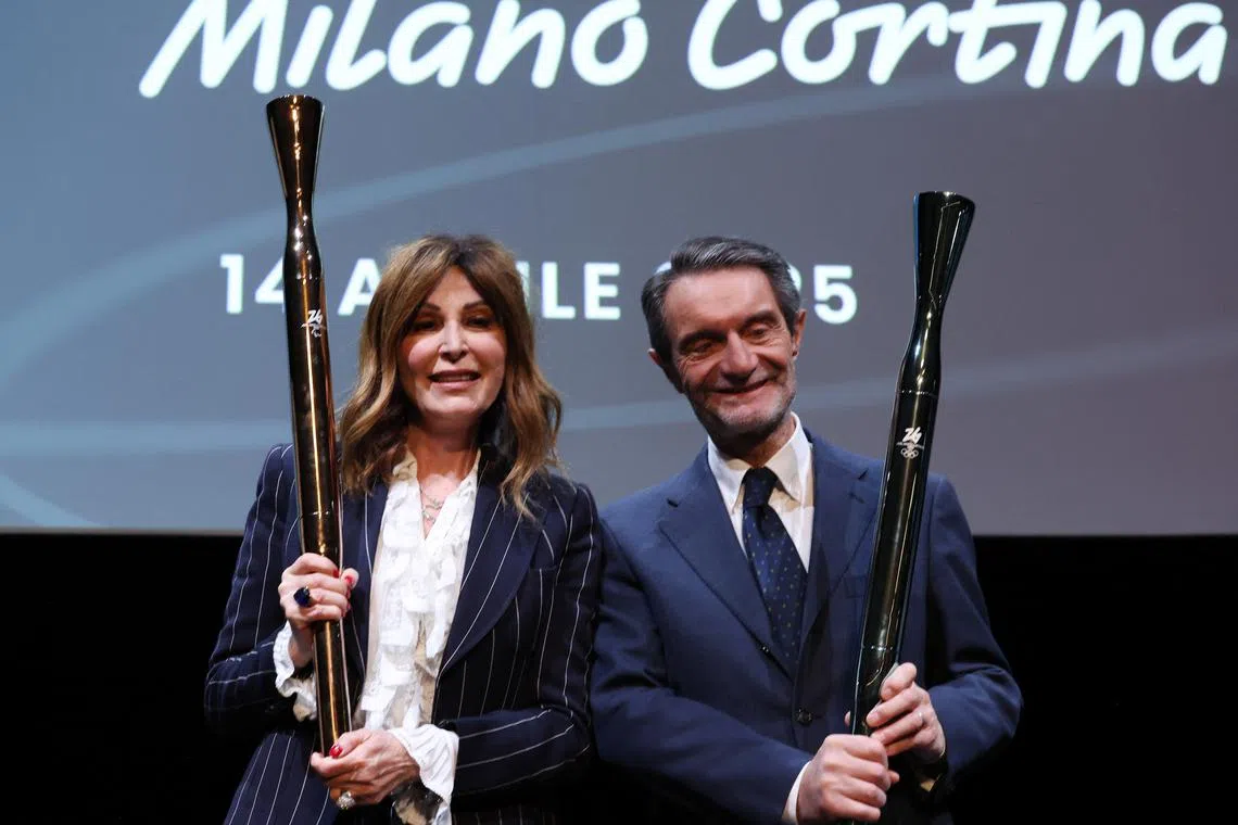 Italy 2026 Winter Games, Paralympics torches unveiled in Milan | The ...