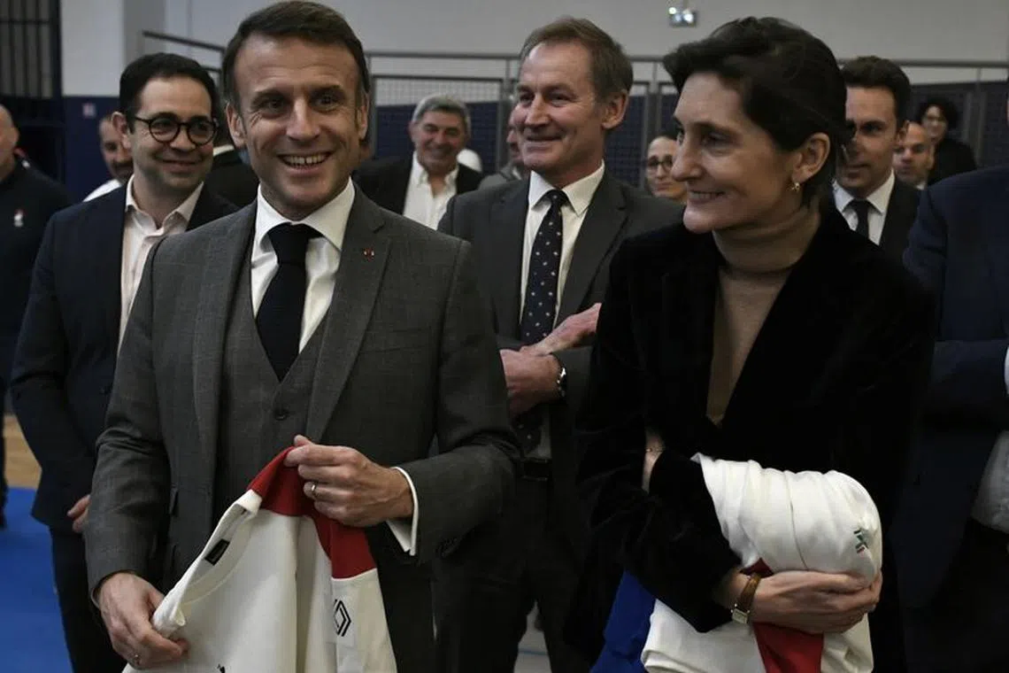 Macron wishes flawless Paris 2024 Games, boosts French athletes | The ...