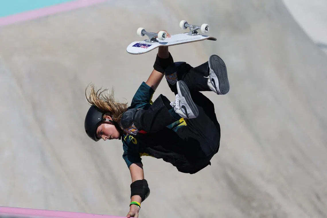 Skateboarding-Athletes make sweet music on their boards at Paris Games ...