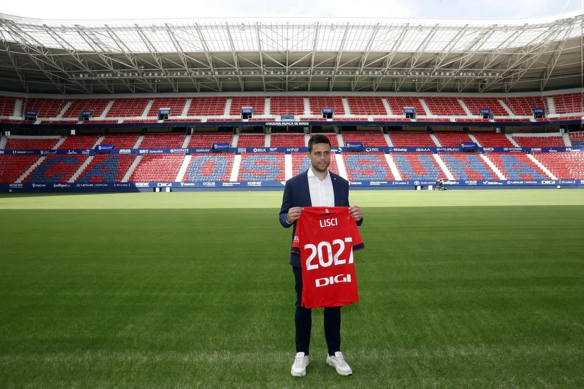 Italian Alessio Lisci takes helm of La Liga side Osasuna | The Straits ...
