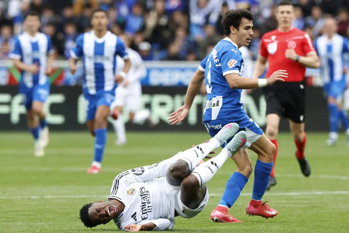 Ten-man Real overcome lowly Alaves 1-0 after Mbappe sees red | The ...