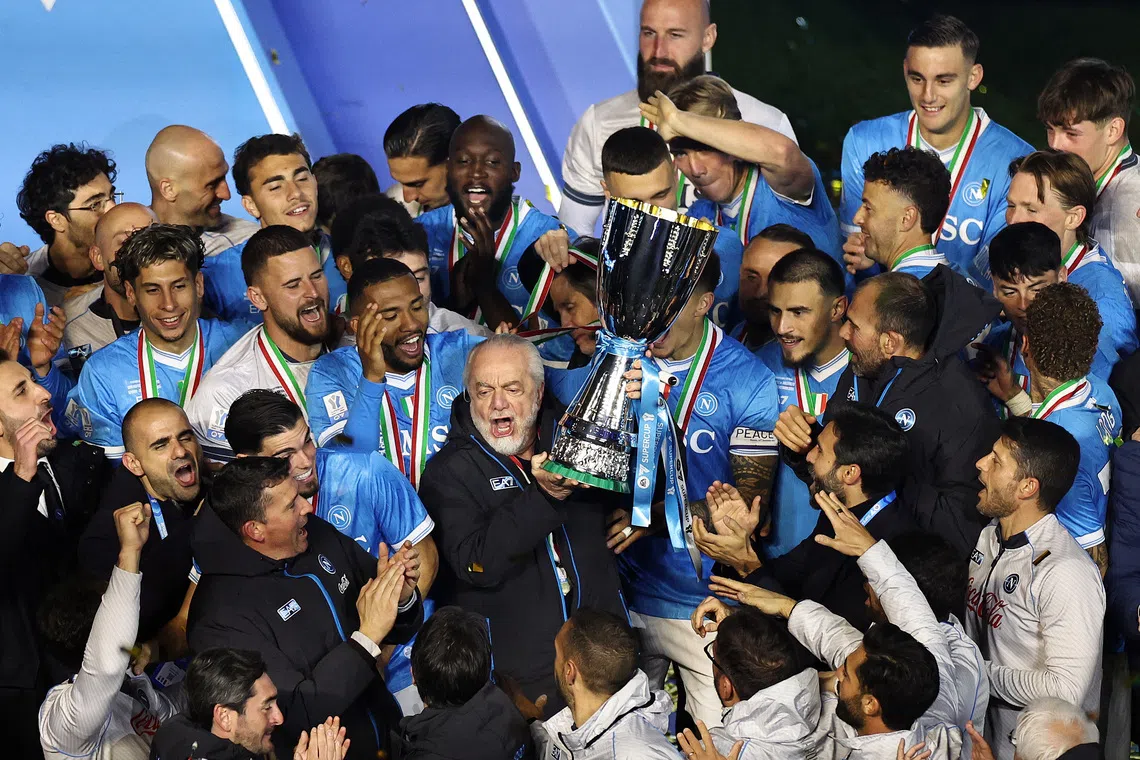 Napoli return to title defence in high spirits after Super Cup triumph ...