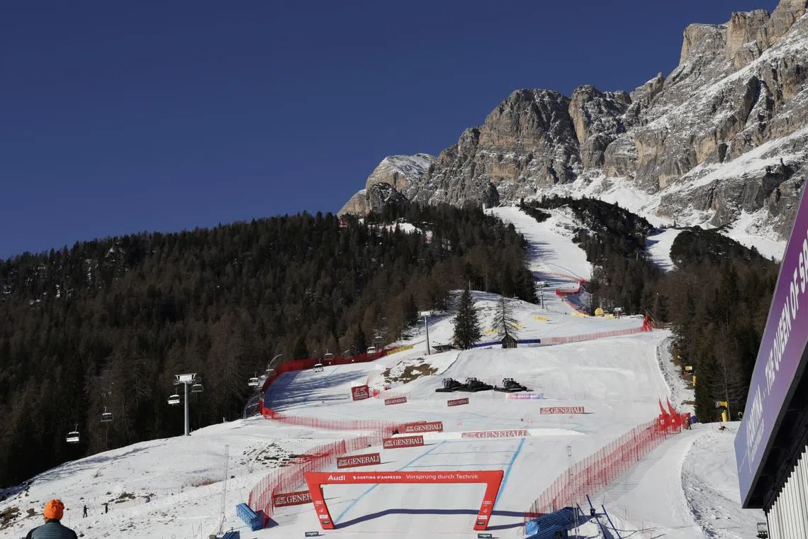 Cortina Alpine skiing course praised by athletes | The Straits Times