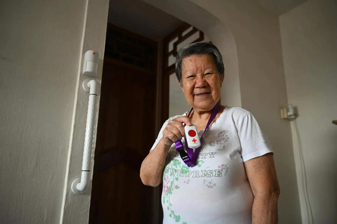 Home alone, ill or in distress? Just press the button | The Straits Times