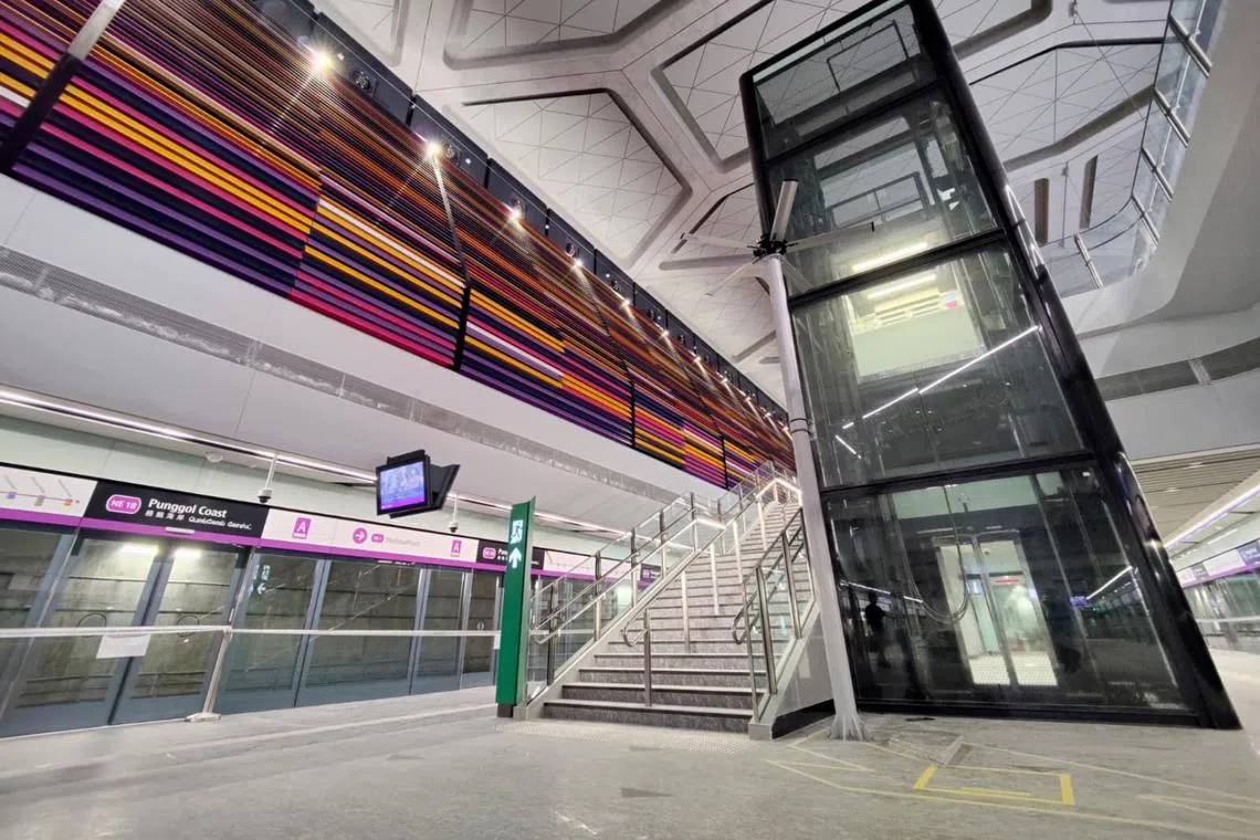 Punggol Coast MRT station on North East Line to open for passenger ...