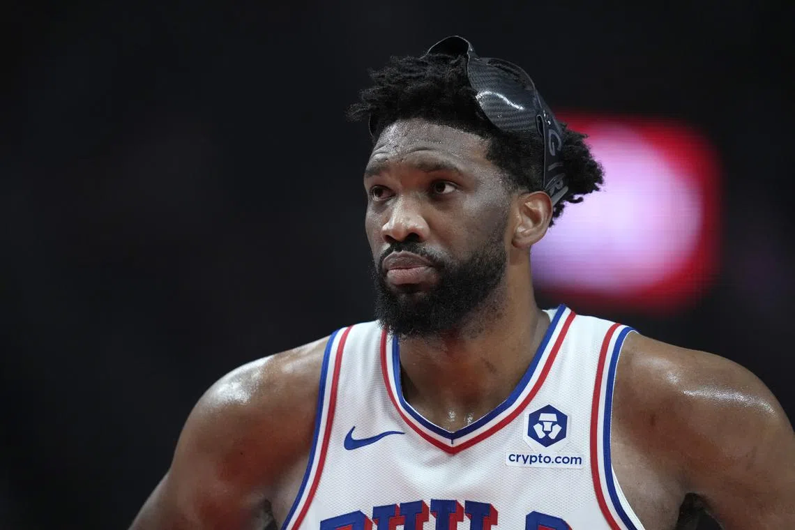76ers C Joel Embiid (foot) won't play vs. Kings | The Straits Times