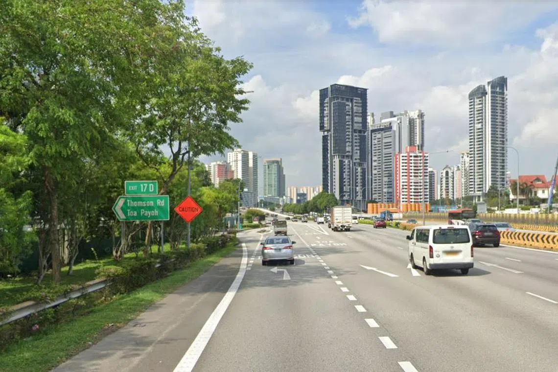 East-bound PIE exit towards Thomson Road to be rerouted from Sunday ...