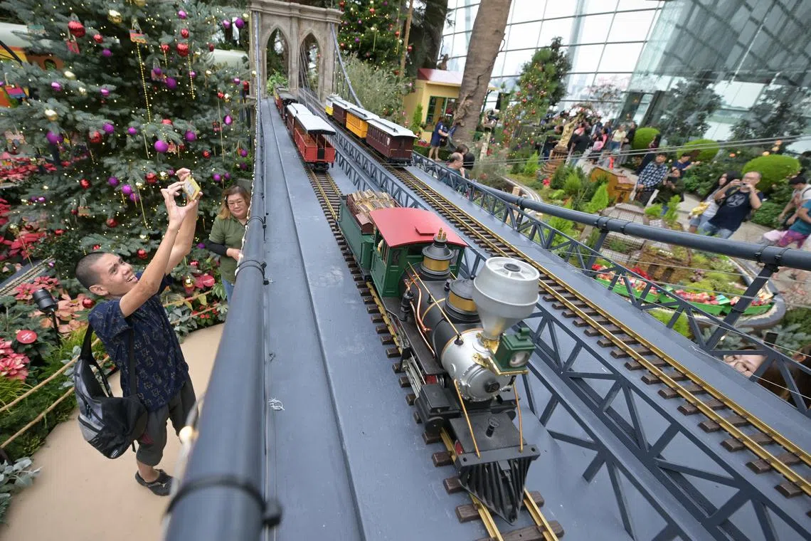 Gardens by the Bay launches inaugural Christmas Train Show that runs ...