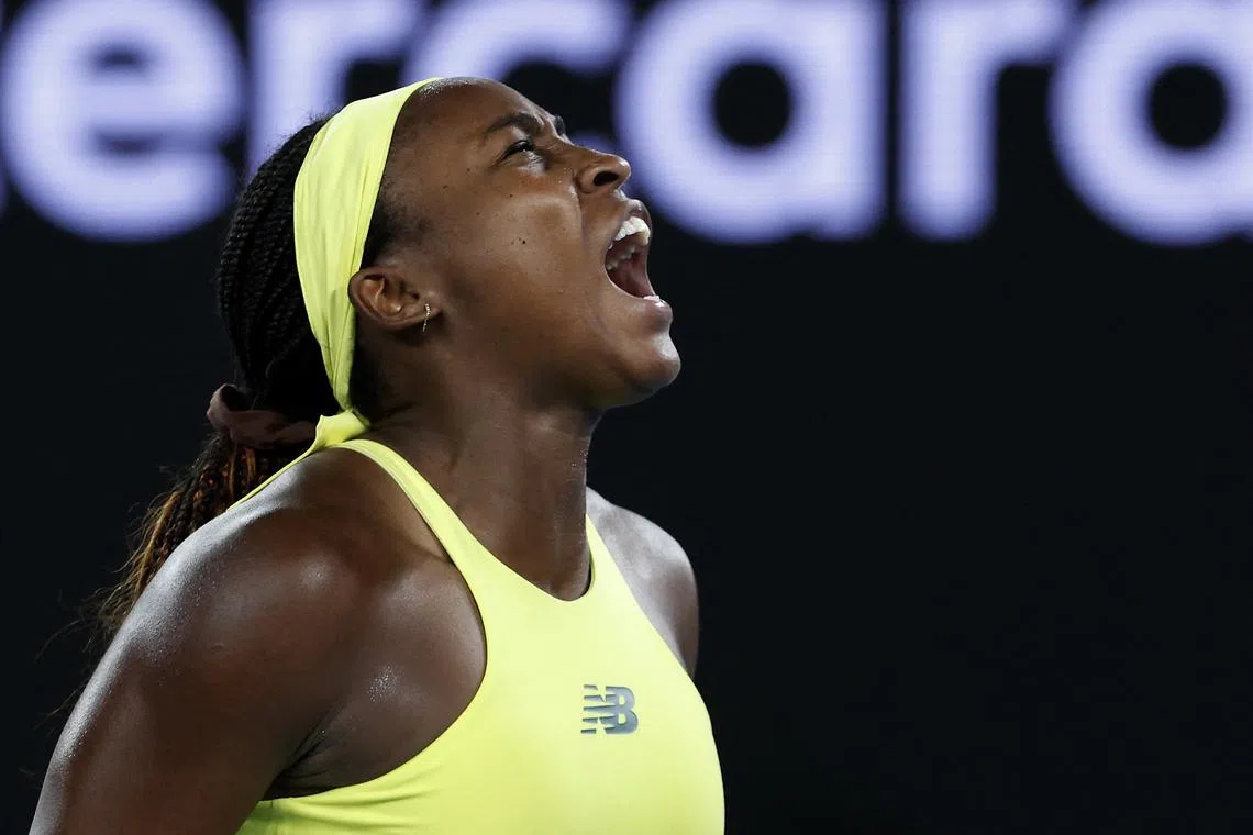 Gauff survives Burrage barrage to reach third round | The Straits Times