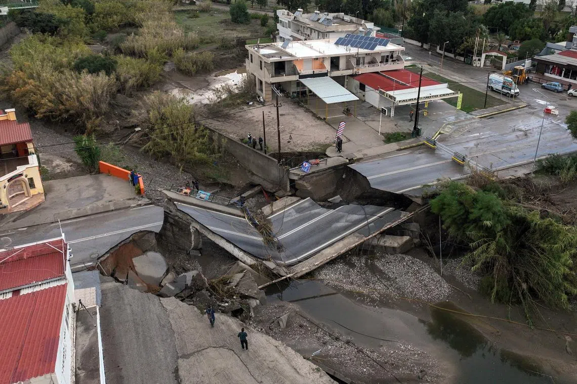 Storm destroys bridges and damages homes in Greek island of Rhodes ...