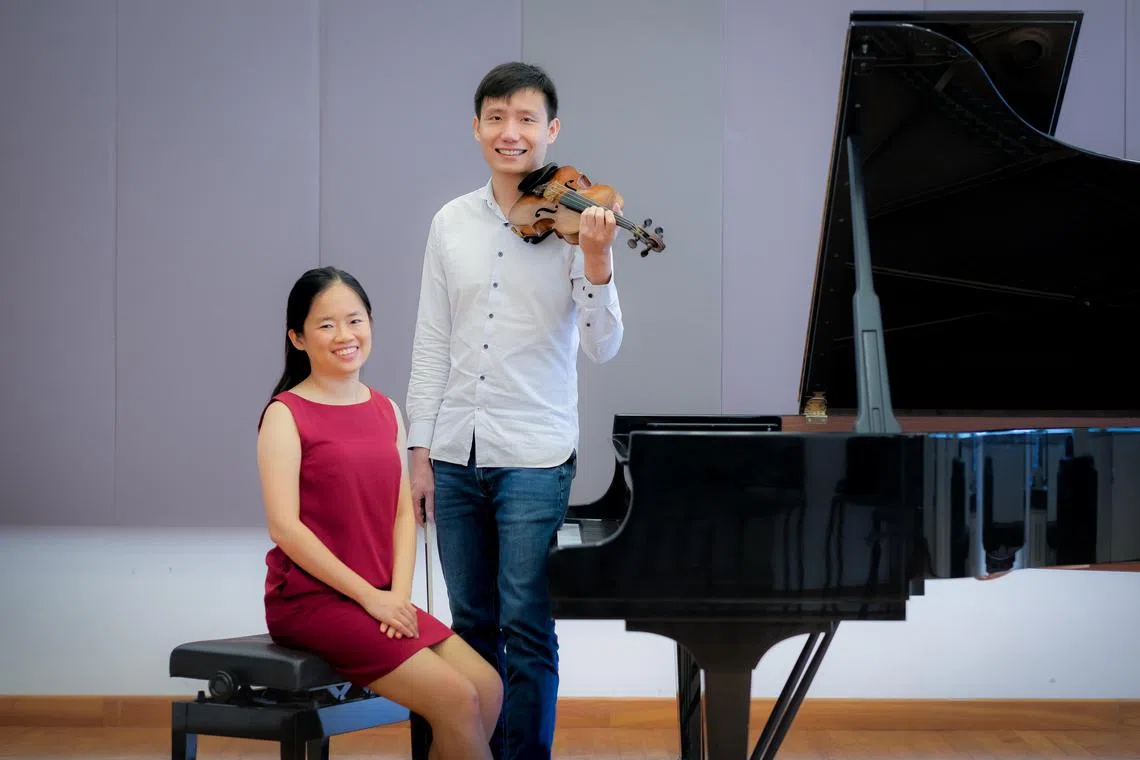 Violinist Loh Jun Hong and pianist Abigail Sin mark 10 years of More ...